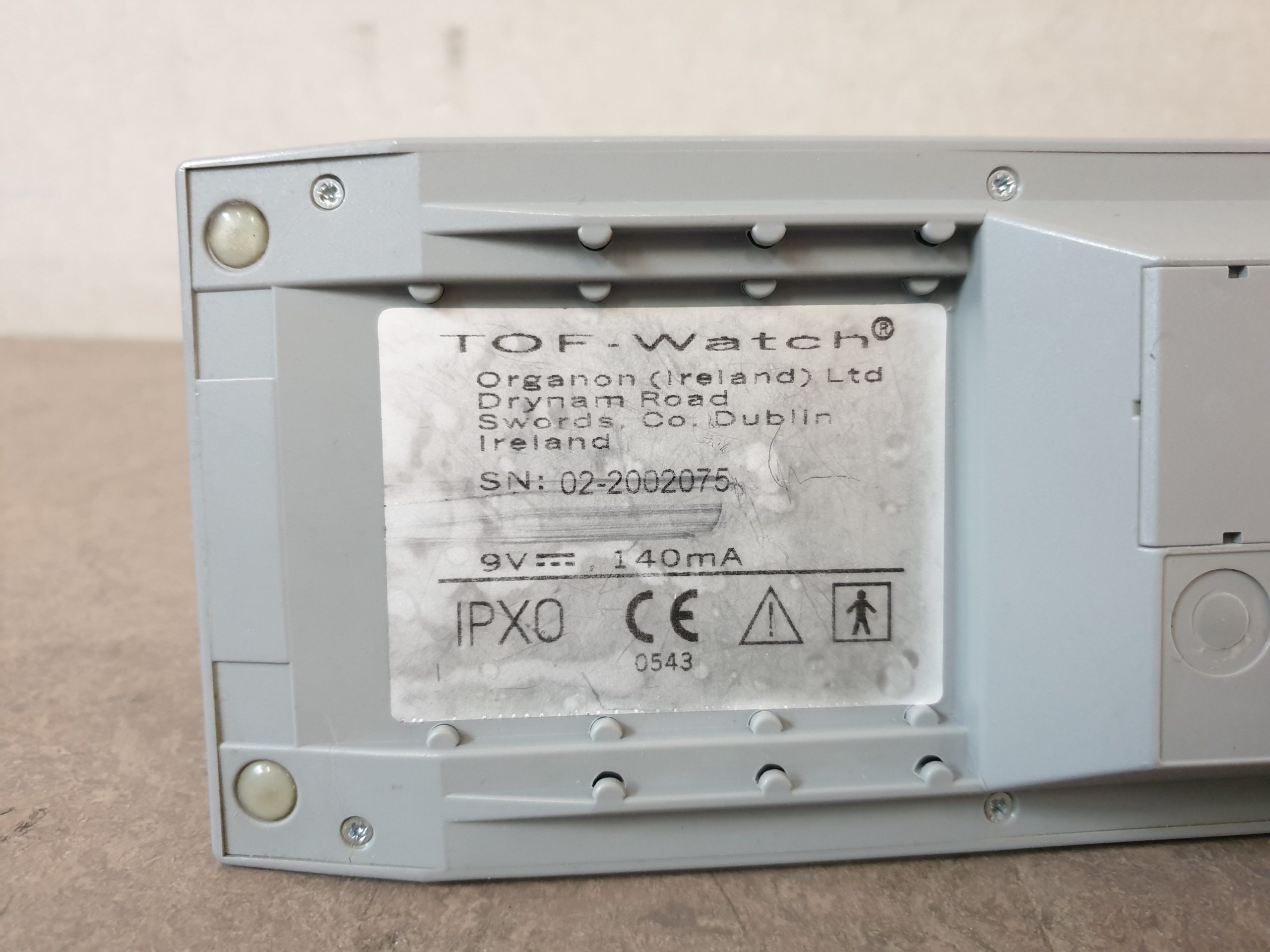 Organon TOF-Watch Objective Neuromuscular Transmission Monitor – MTC ...