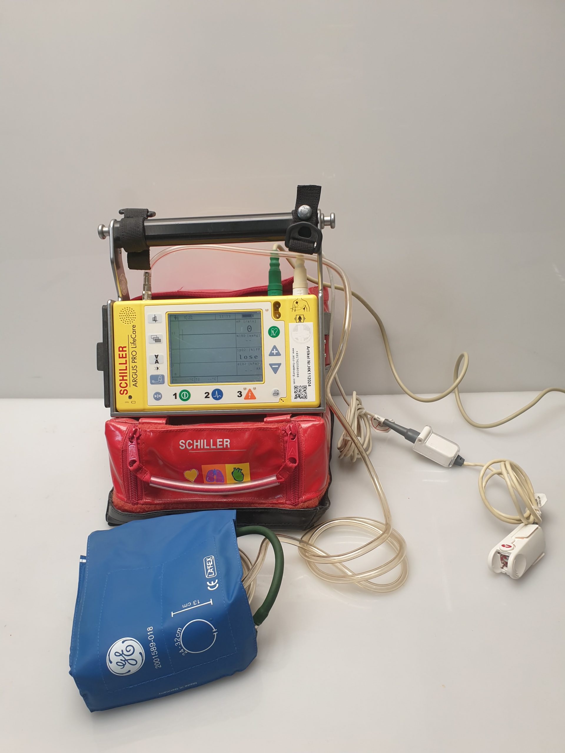 Schiller ARGUS Pro LifeCare Notfall AED Defibrillator – MTC Hamburg - Gebrauchte Medizintechnik