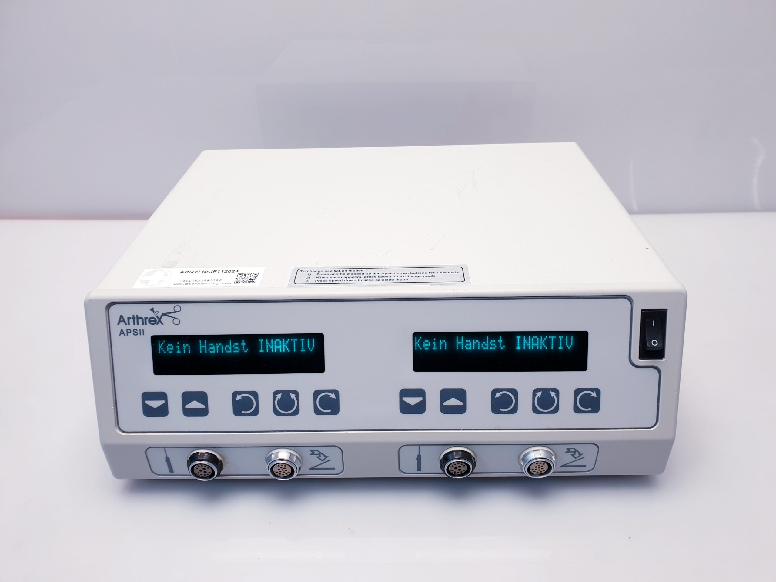 Arthrex AR-8300 Power System APS II Shaver – MTC Hamburg - Gebrauchte ...