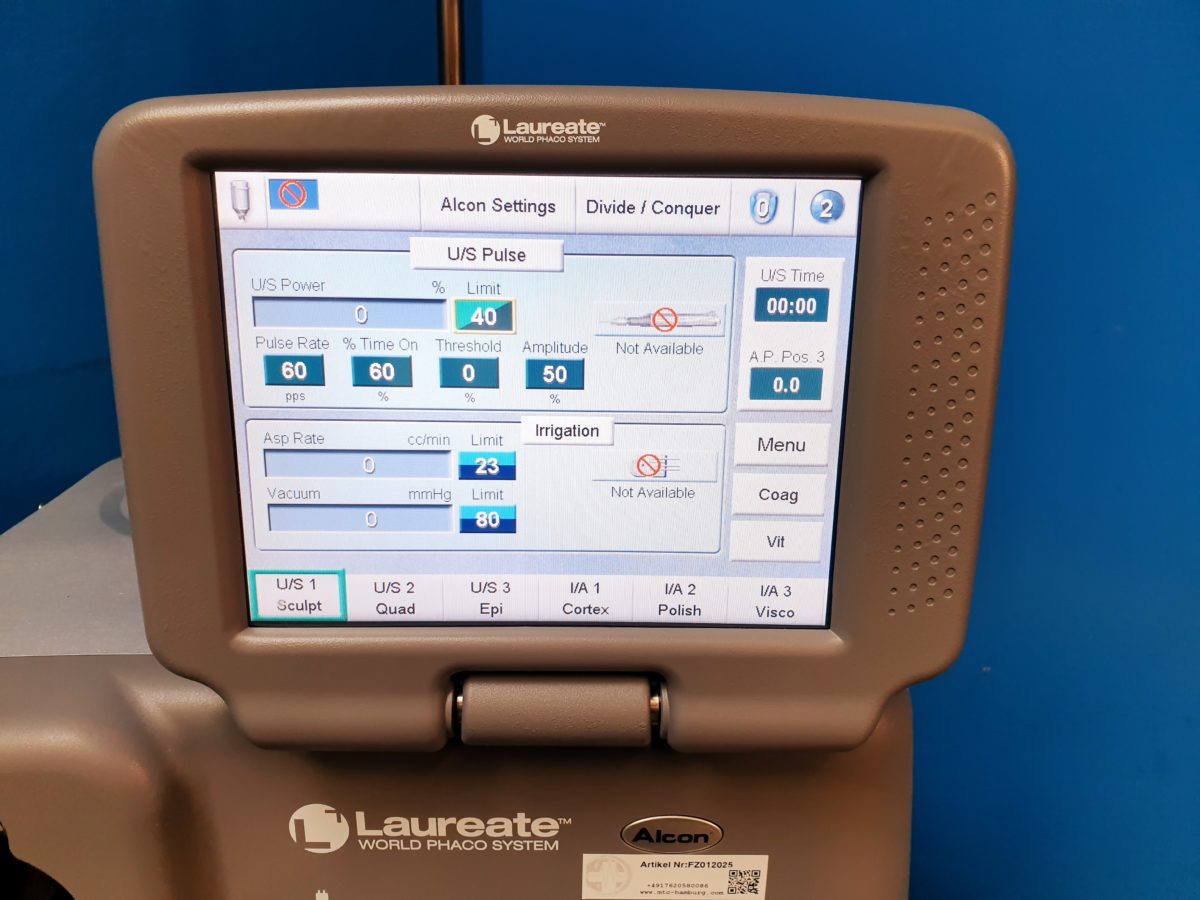 Alcon laureate world phaco system – MTC Hamburg - Gebrauchte Medizintechnik