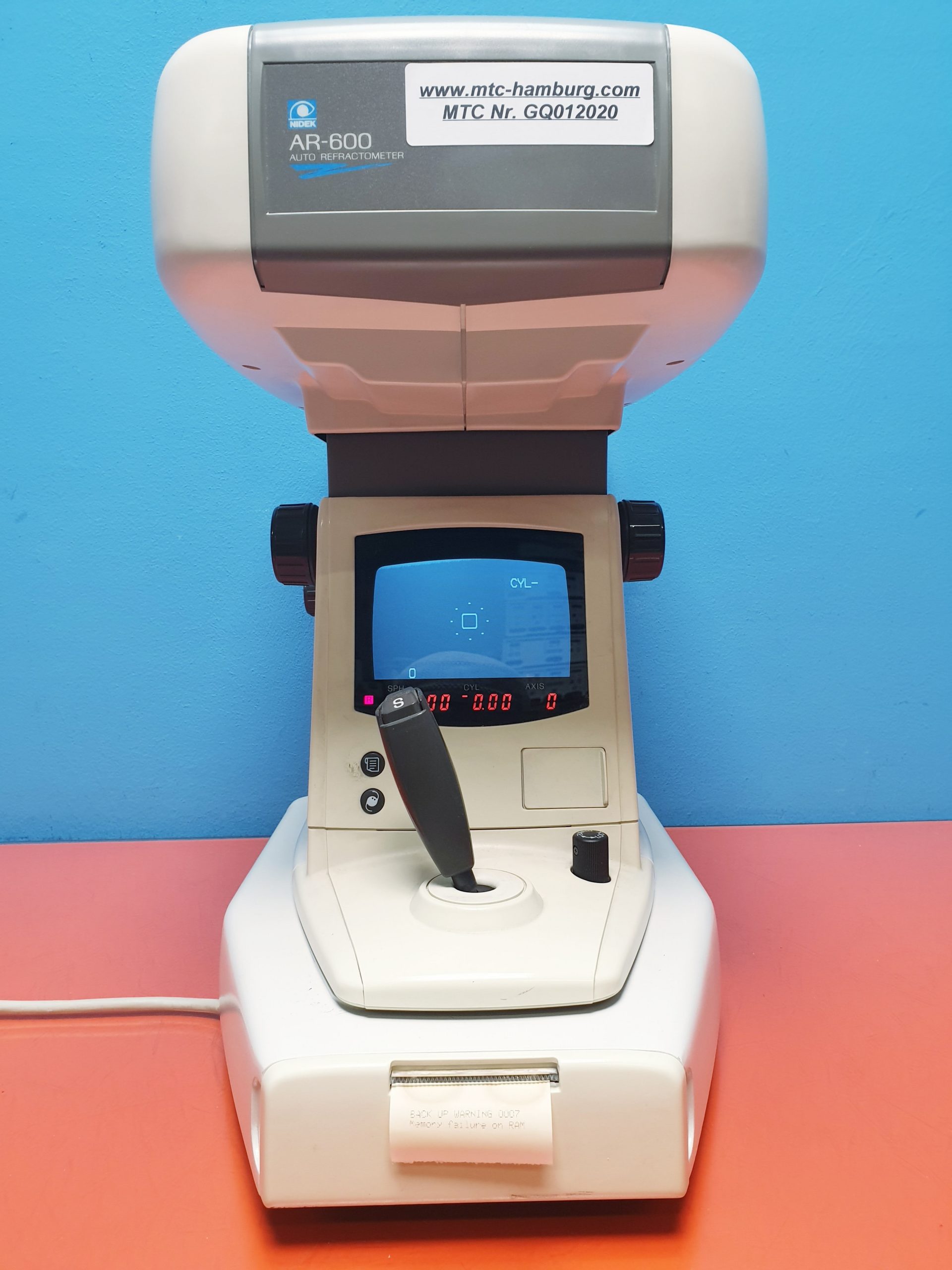 Nidek AR 600 // AR-600 Autorefraktometer // Autorefraktometer – MTC ...