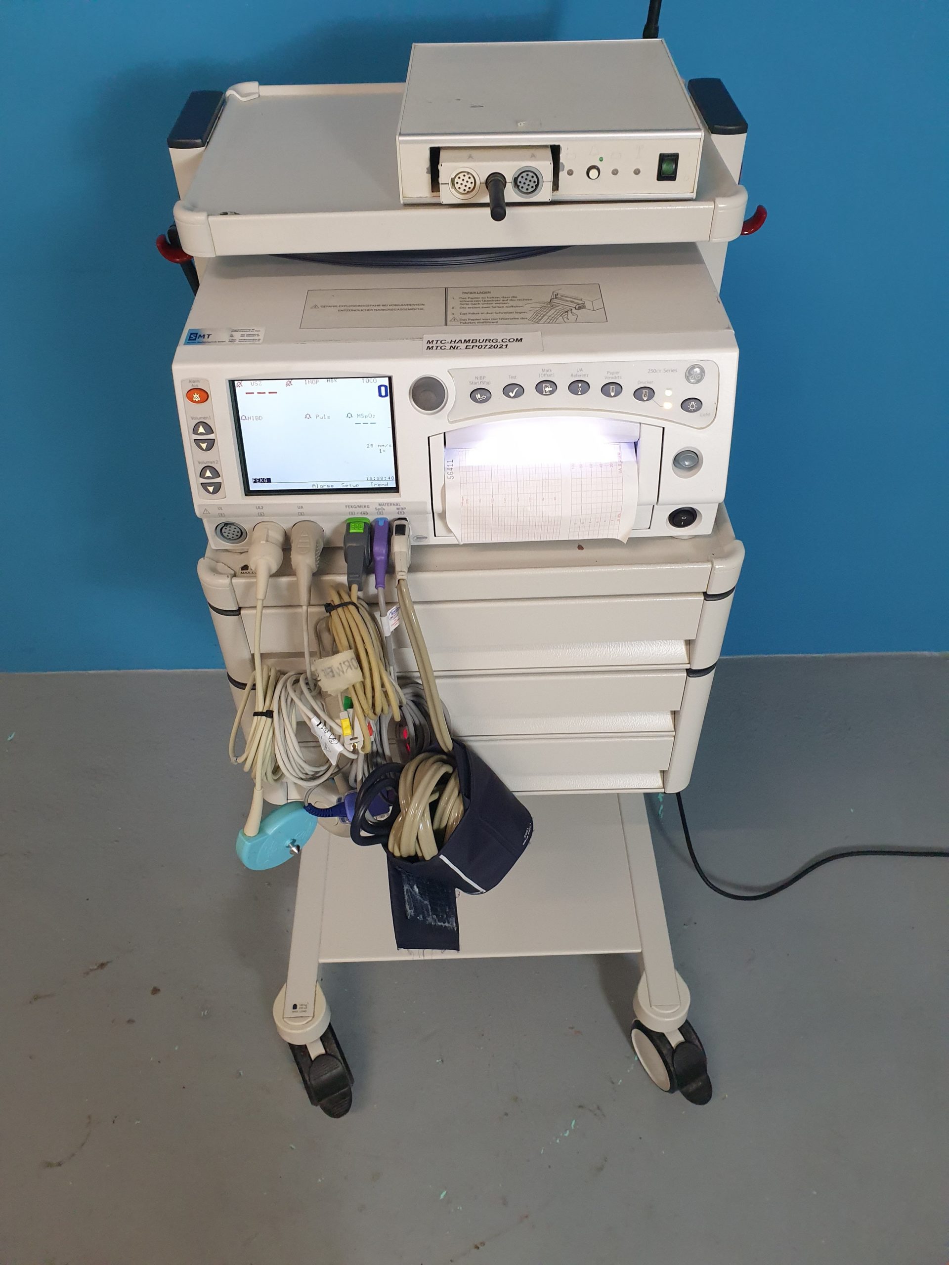 GE Corometrics 250CX Series Fetal // Mutter Monitor mit Zubehör – MTC ...