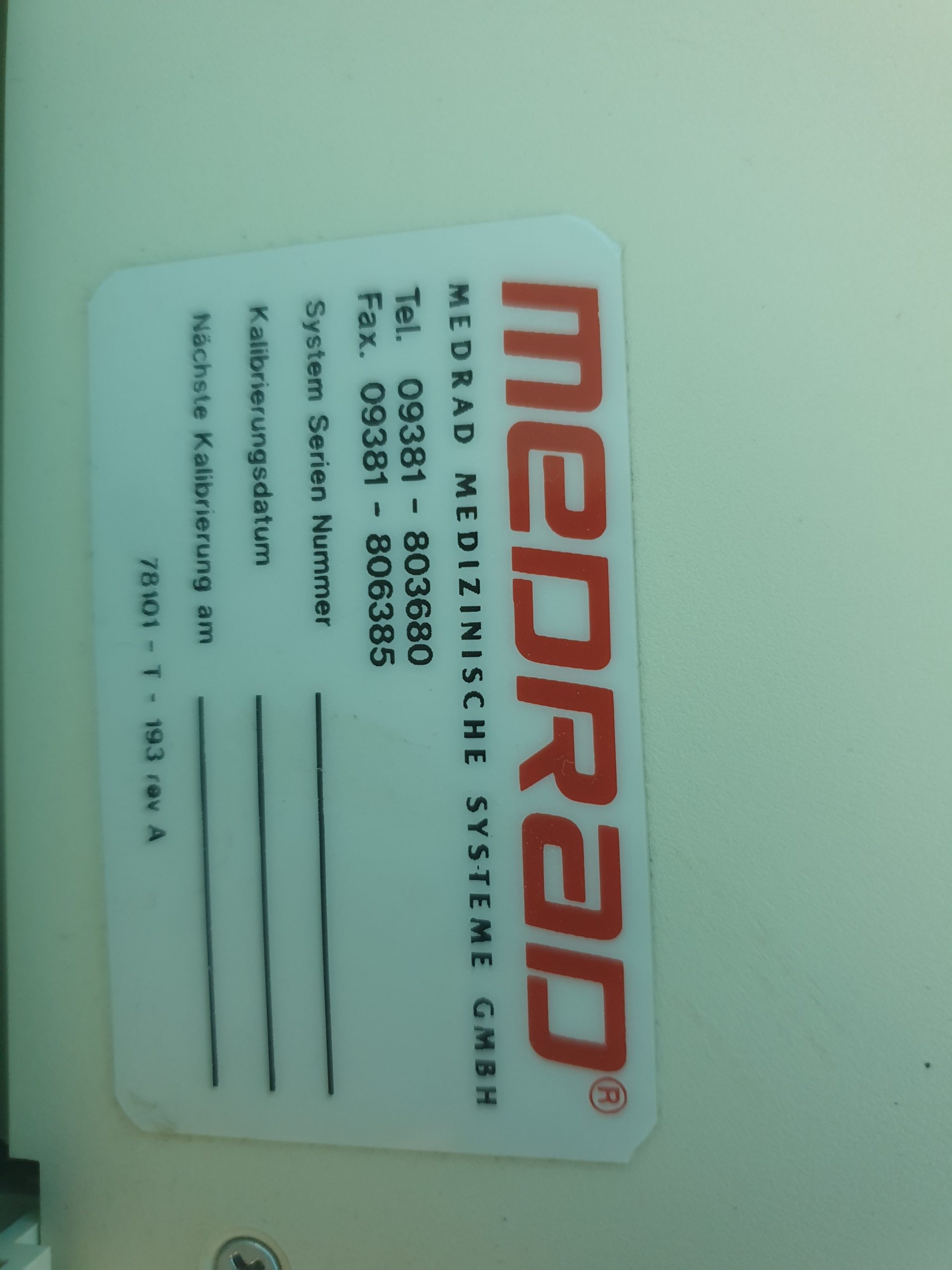 Medrad Envision CT Injektor EDU700 & ECT 700 With Injector – MTC ...