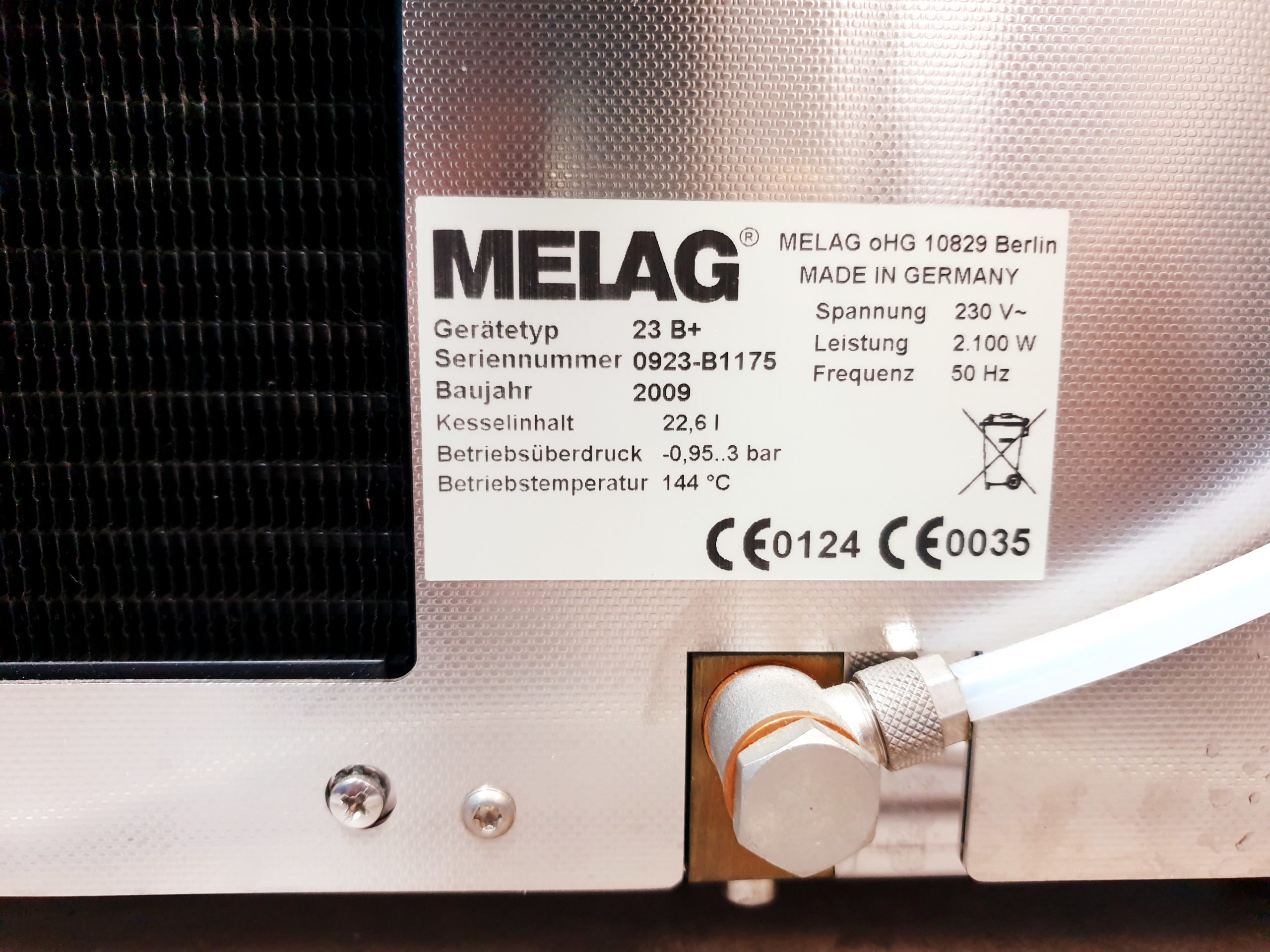 Melag Vacuklav 23B+ // 23 B+ mit Melag Printer – MTC Hamburg ...