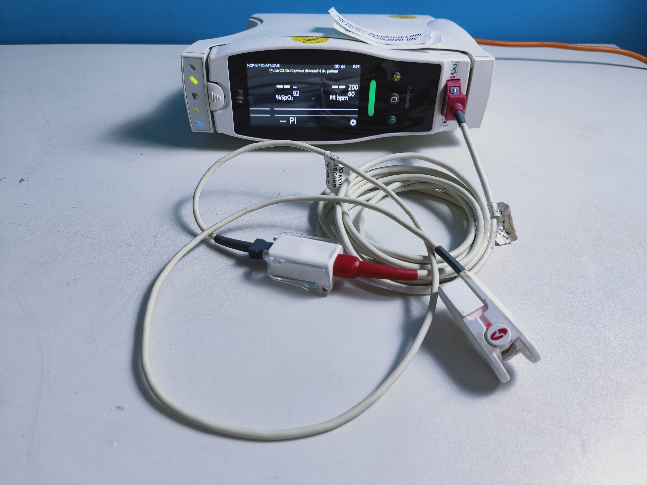 Masimo Radical 7 // Radical-7 SpO2 Monitor mit Sensor – MTC Hamburg ...