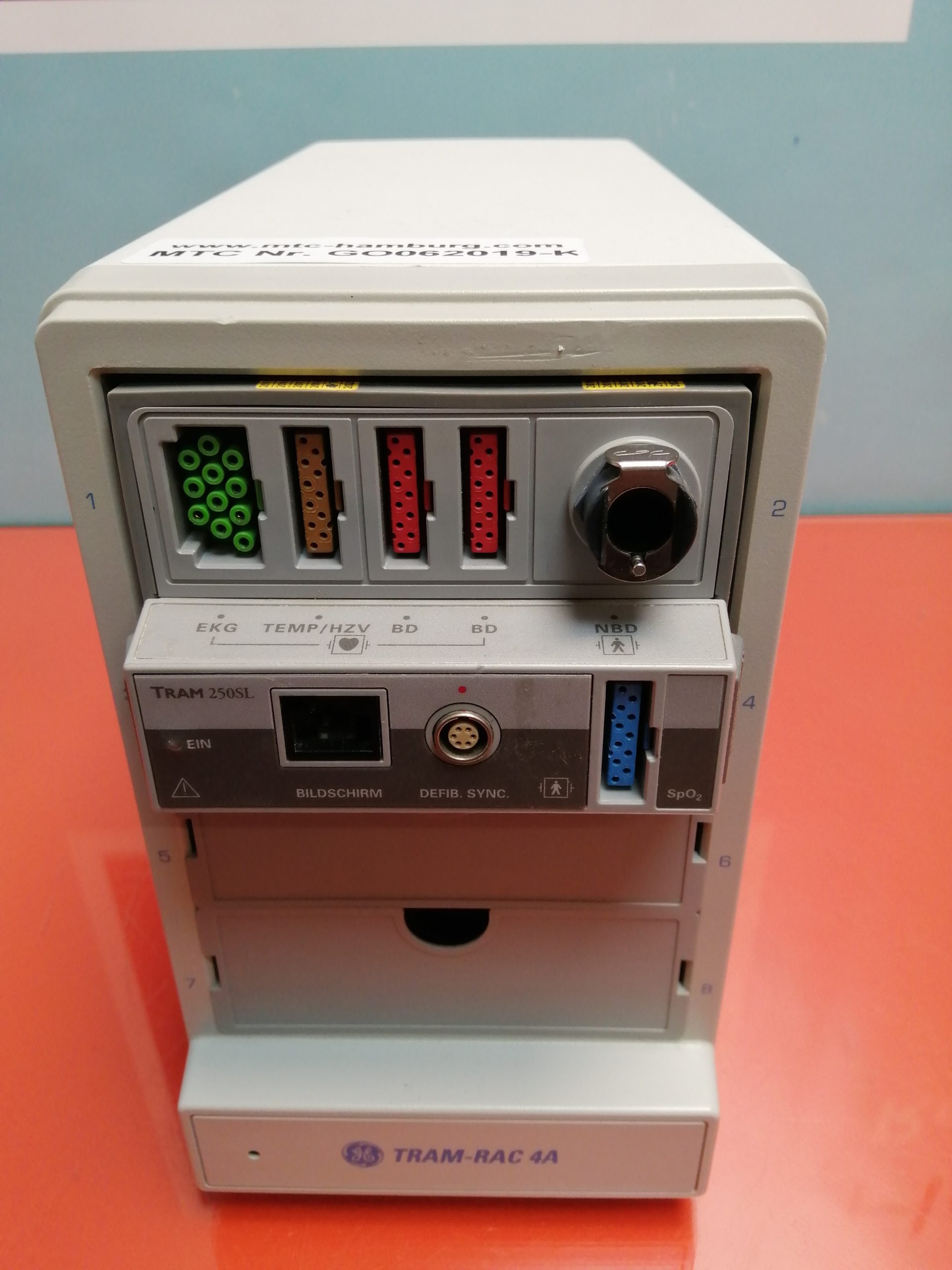 GE Tram-RAC 4a Modul Rack + Tram 250SL EKG SpO2 Temp BD BD , ... – MTC ...
