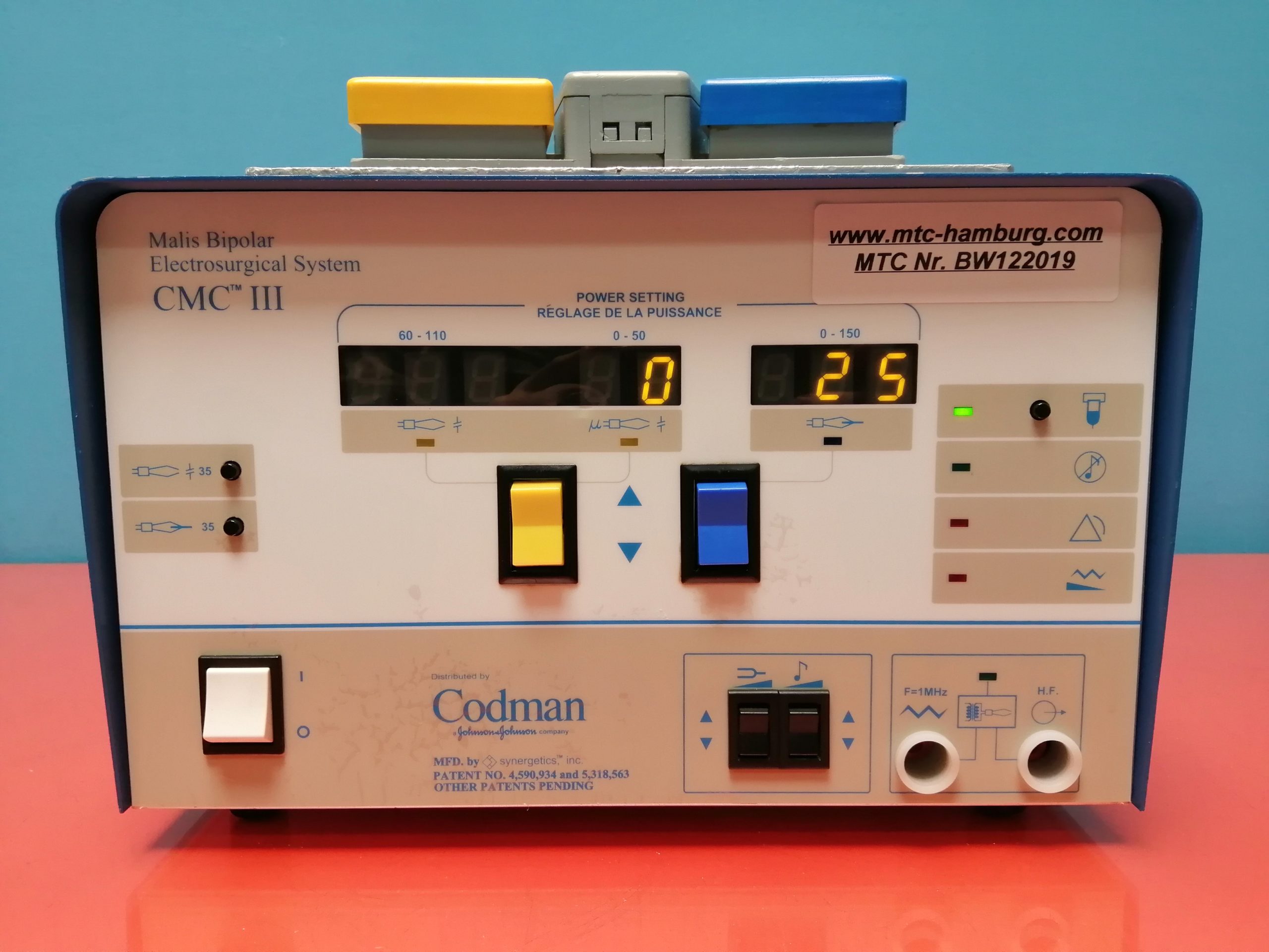 Johnson Johnson CODMAN Malis bipolar HF Chirurgiegerät Electrosurgical ...