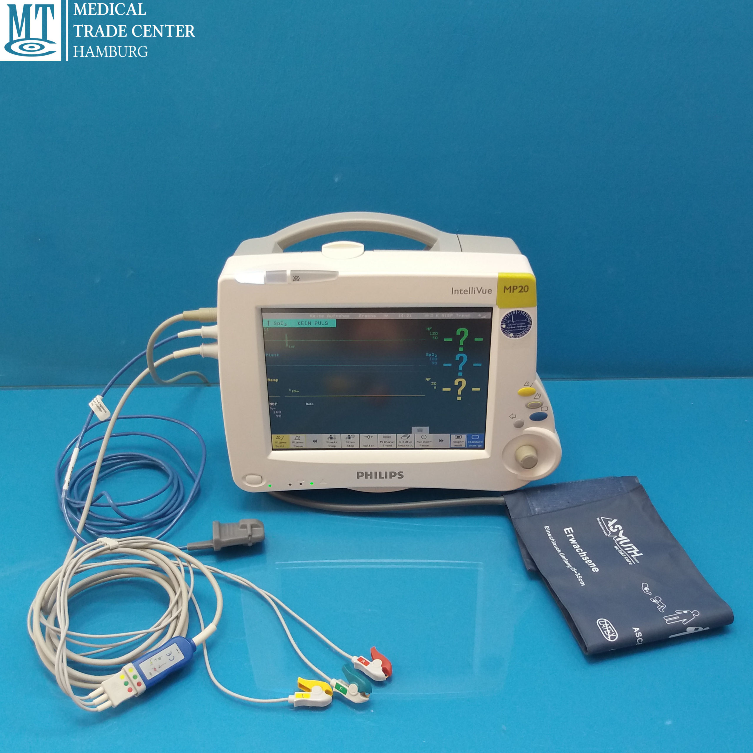 Philips IntelliVue MP20 Patientenmonitor mit allen Zubehör – MTC ...